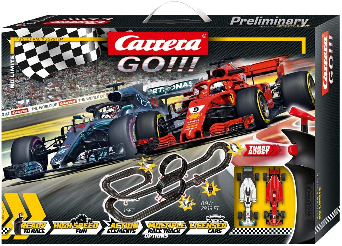 Carrera Toys GO!!! No Limits Set Pista da Corsa e Due Macchinine, Una ...